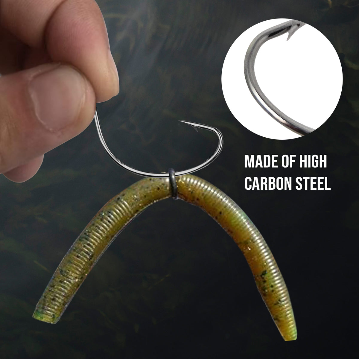 Reaction Tackle Wide Gap Wacky Hooks (25-PACK) – Trophy Cat Tackle